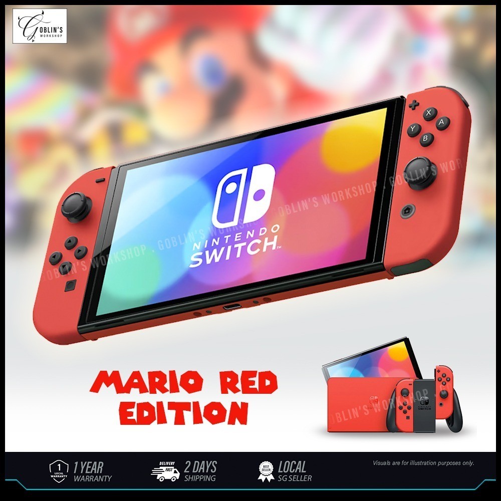 Nintendo Switch OLED Model Console Mario Red Edition | Splatoon | Neon ...