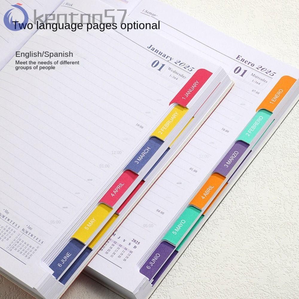KENTON 2025 Planner Notebooks, A5 312pages 2025 English Spanish Agenda ...