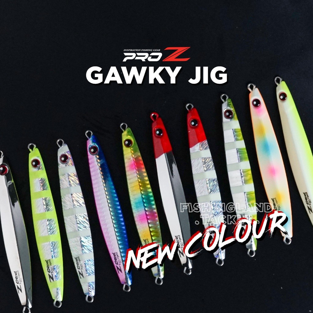 [NEW COLOUR] Pro Z Gawky Jig | 30g - 150g | Jig Metal Jig / Fishing Jig Lure / Tenggiri Jig ...