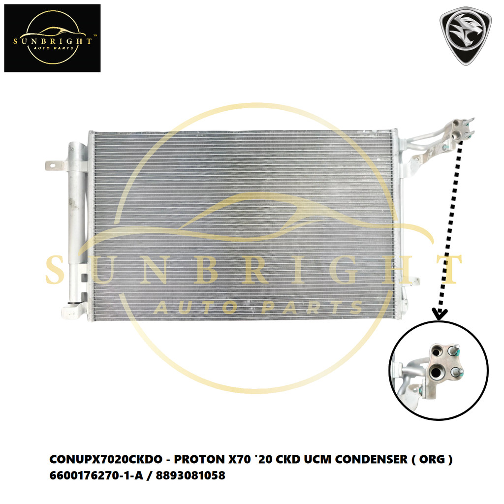 PROTON X70 '20 CKD UCM CONDENSER ( ORG ) 6600176270-1-A / 8893081058 ...