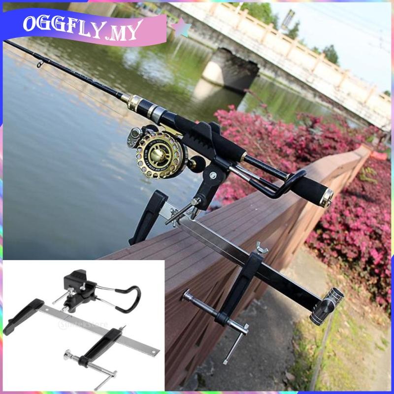 [oggfly] 360 Rotatable CLAMP ON Fishing Rod Holder Rack Pole Rest Rod ...