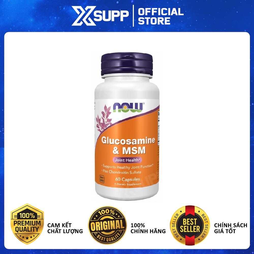 Now Glucosamine MSM 750/250 mg (60 Tablets) - Helps Strengthen ...