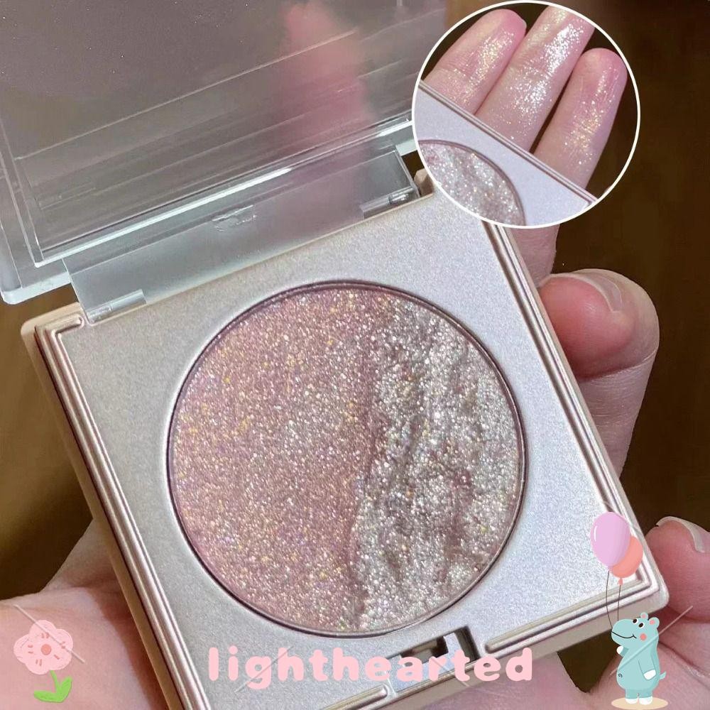 LIGHTHEARTED Embossed Highlighter, Two-color Highlighter Pallete Powder ...