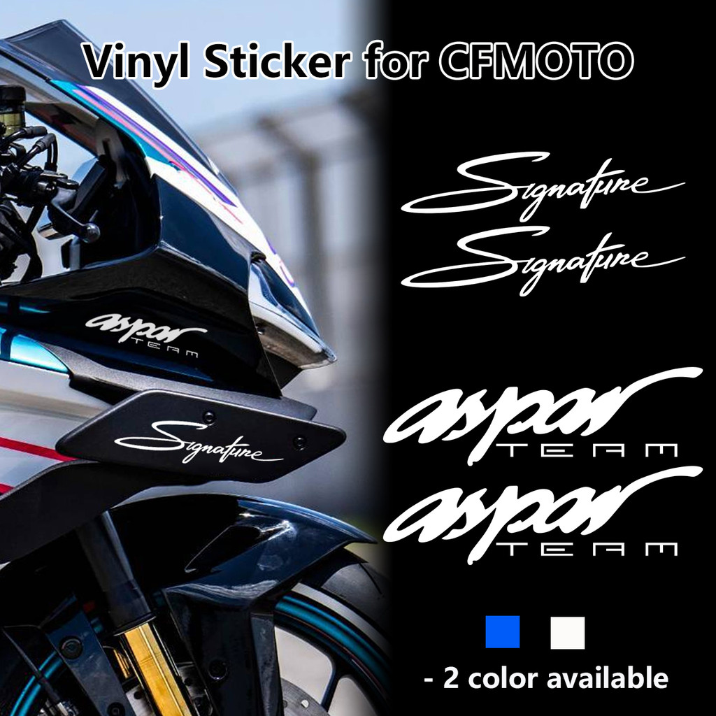 CFMOTO Aspar Team Sticker Motorcycle Racing Body Helmet Tail Case Box ...