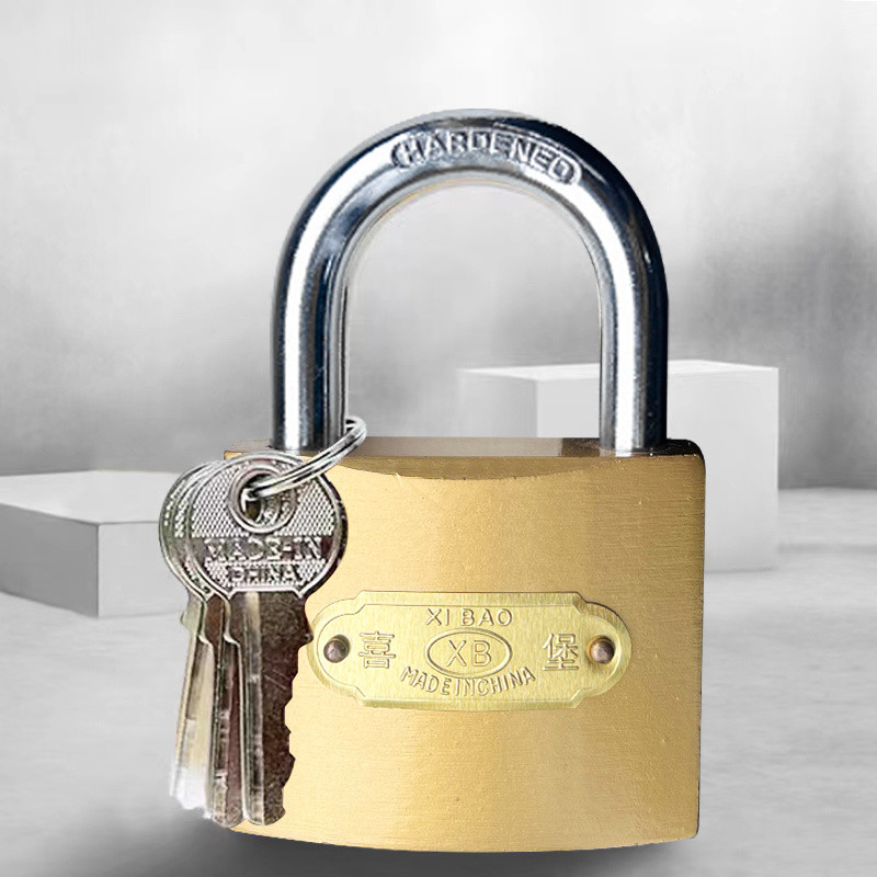 Official Imitation Copper Padlock Multi-Key Lock Universal Lock Lock ...