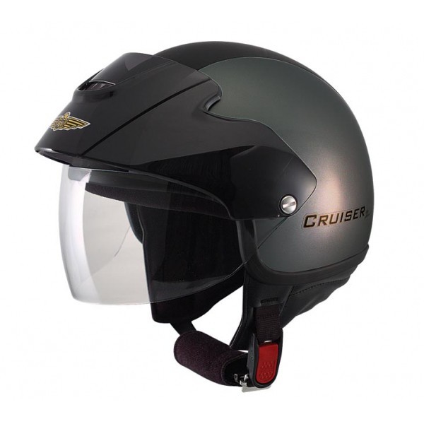 ORIGINAL SGV CRUISER HELMET TOPI SEPARUH SIRIM ( Grey ) | Shopee Malaysia