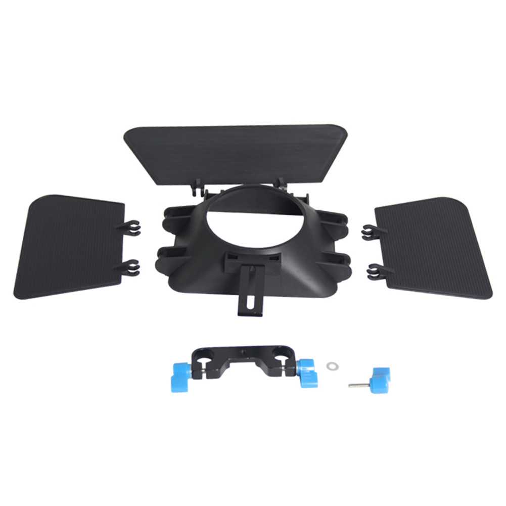 M1 Matte Box Camera Shade for 15mm Rail Rod Follow Focus Rig Cage ...