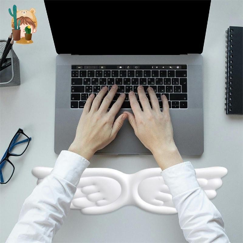 Mouse Pad Soft Memory Foam Angel Pad Improves Comfort Wrist Pad Mouse Pad Angel Wrist Rest ...