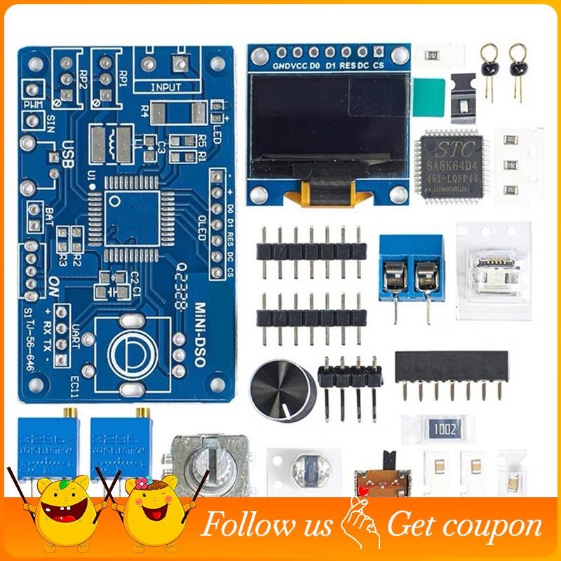 Digital DIY Oscilloscope Kit Mini DOS LCD Display Oscilloscope Kit ...