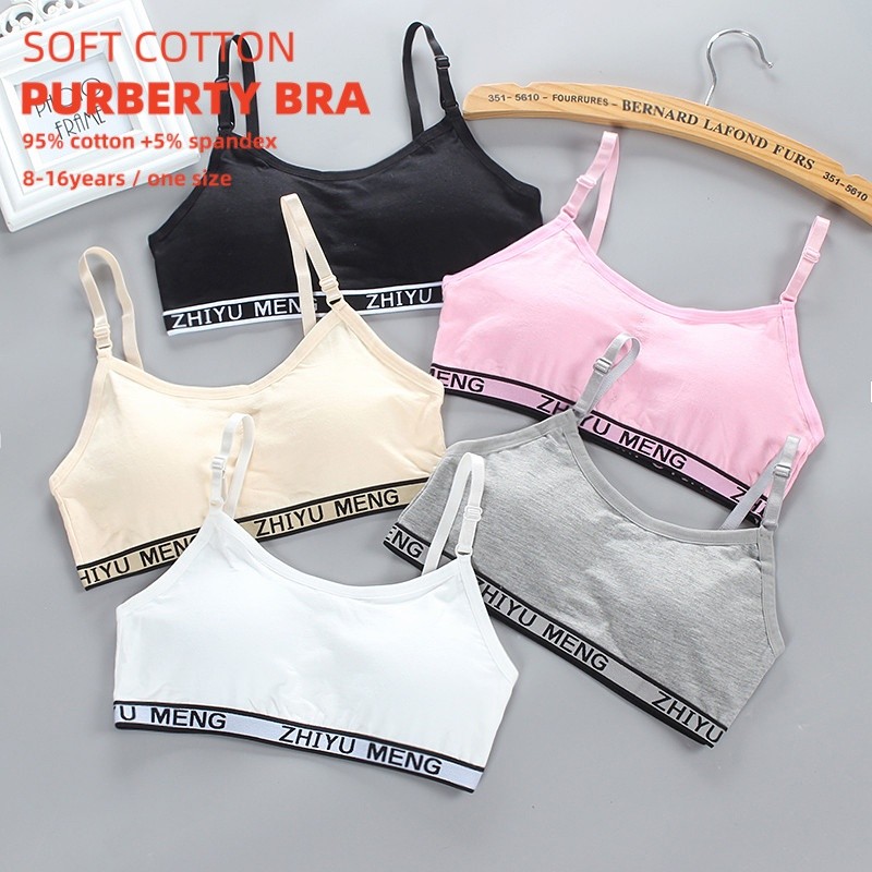 10-16Y Sport Bra for Kids Teens Soft Foam Padded Summer Adolescente ...