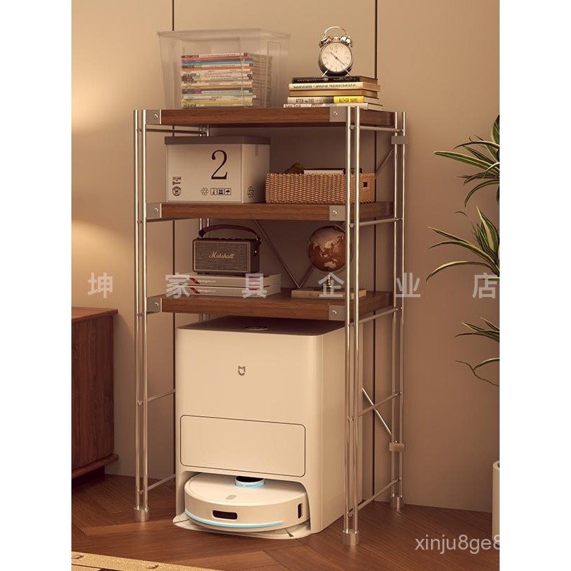 Japanese Style Shelf Sweeping Robot Shelf Mobile Storage Rack Floor ...