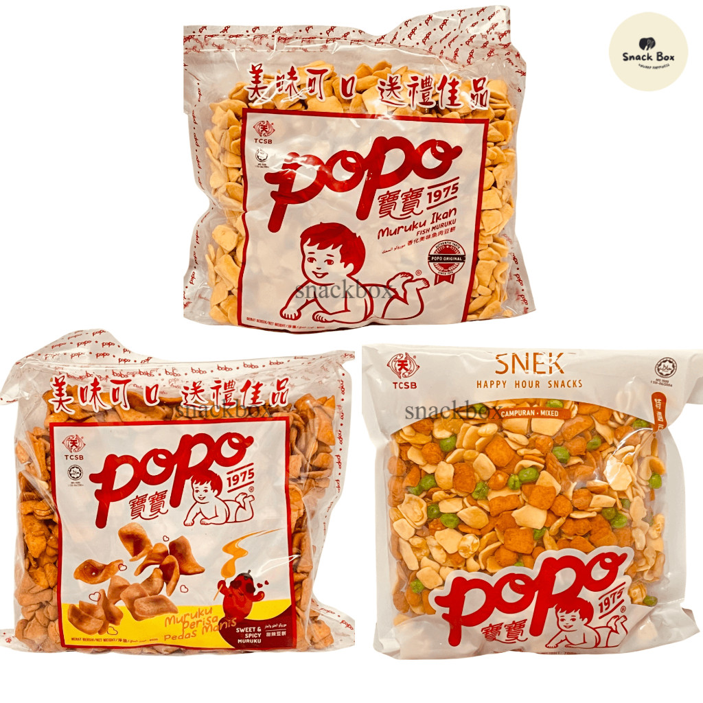 Popo Muruku Ikan Original/Sweet Spicy/Happy Hour (250g/500g/700g/800g) | Shopee Malaysia