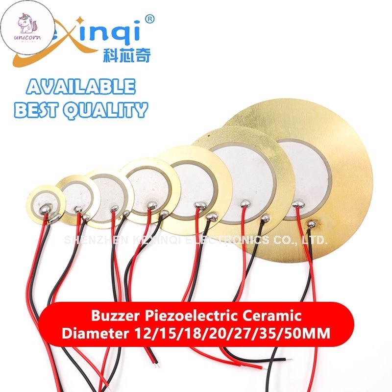 UN 10PCS Buzzer Piezoelectric Ceramic Wafer Plates High-Quality Dia 12 ...
