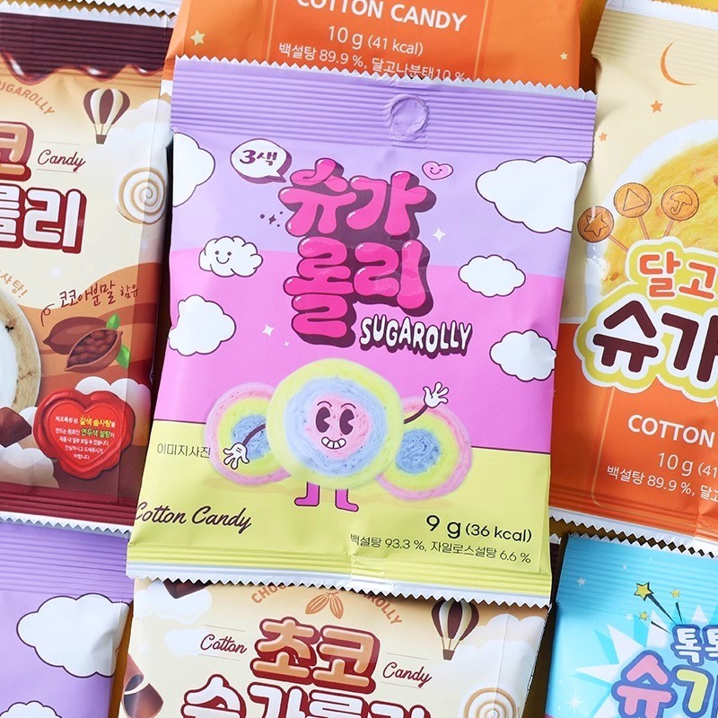 South Korea Imported YEM Marshmallow Sweet Sour Strawberry Multicolored ...