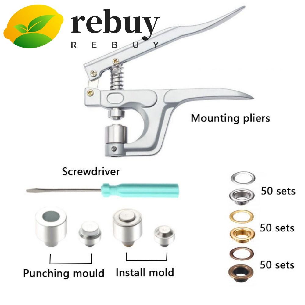 REBUY Fastener Snap Pliers, Mold Head Inner Diameter 12mm Eyelets ...