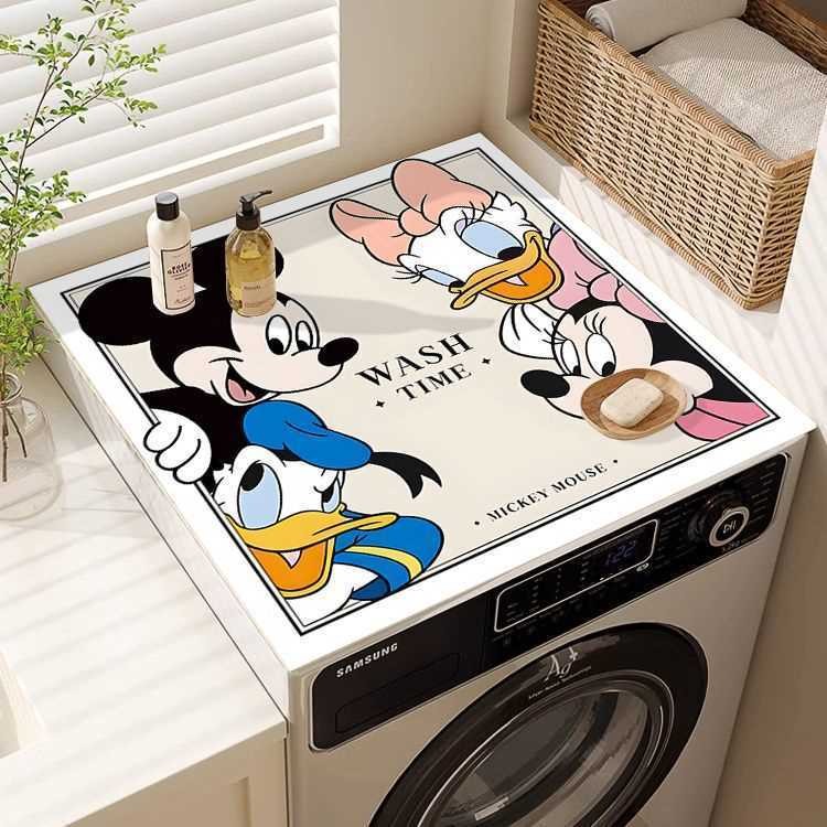Washing Machine Cover Pad Countertop Protective Pad Cartoon Sunscreen ...