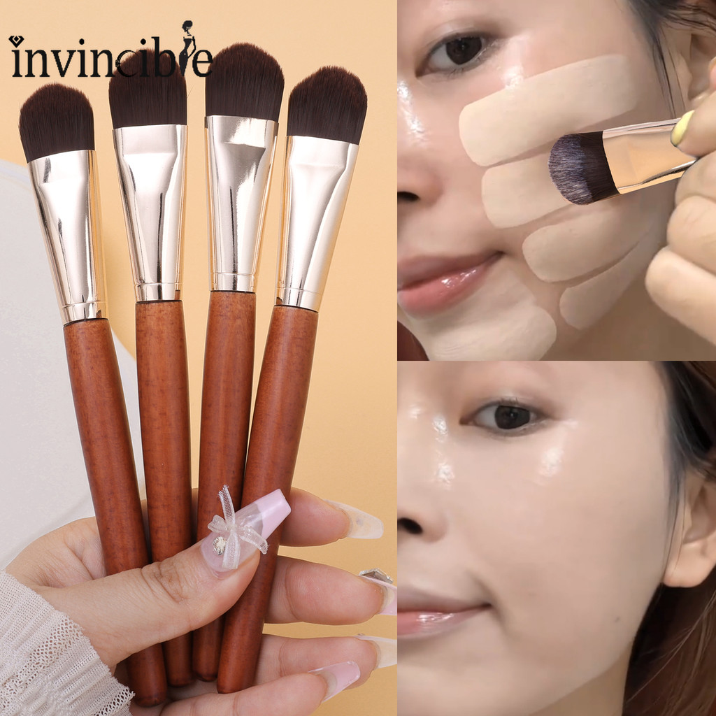Ultra-Thin Tongue-Shaped Foundation Mud Film Brush - Soft Fiber ...