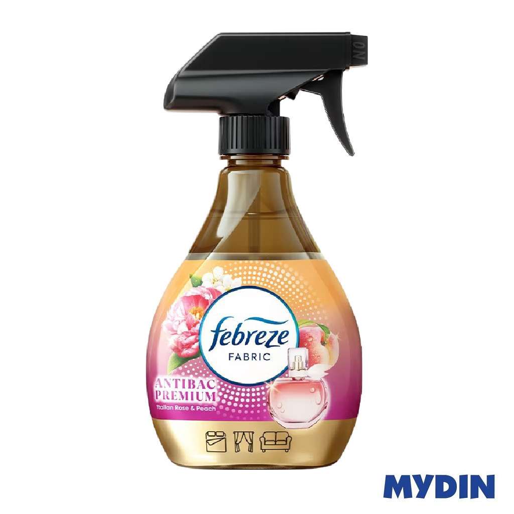 Febreze Fabric Freshener Antibac Premium Italian Rose & Peach (370ml ...