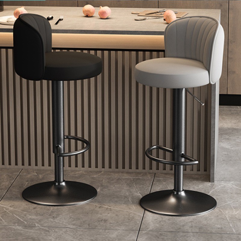 Bar chair Nordic style counter high stool/adjustable 360 degree ...