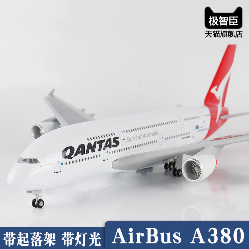 Air Passenger a380 Australian Airplane Model Simulation Boeing 747 with Wheels with Light 787 ...