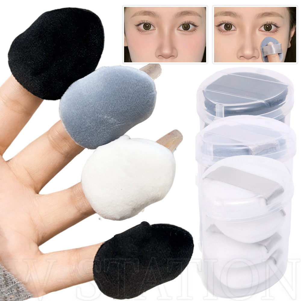 Mini Finger Powder Puff - Wet And Dry Soft Makeup Sponge - For BB Cream ...
