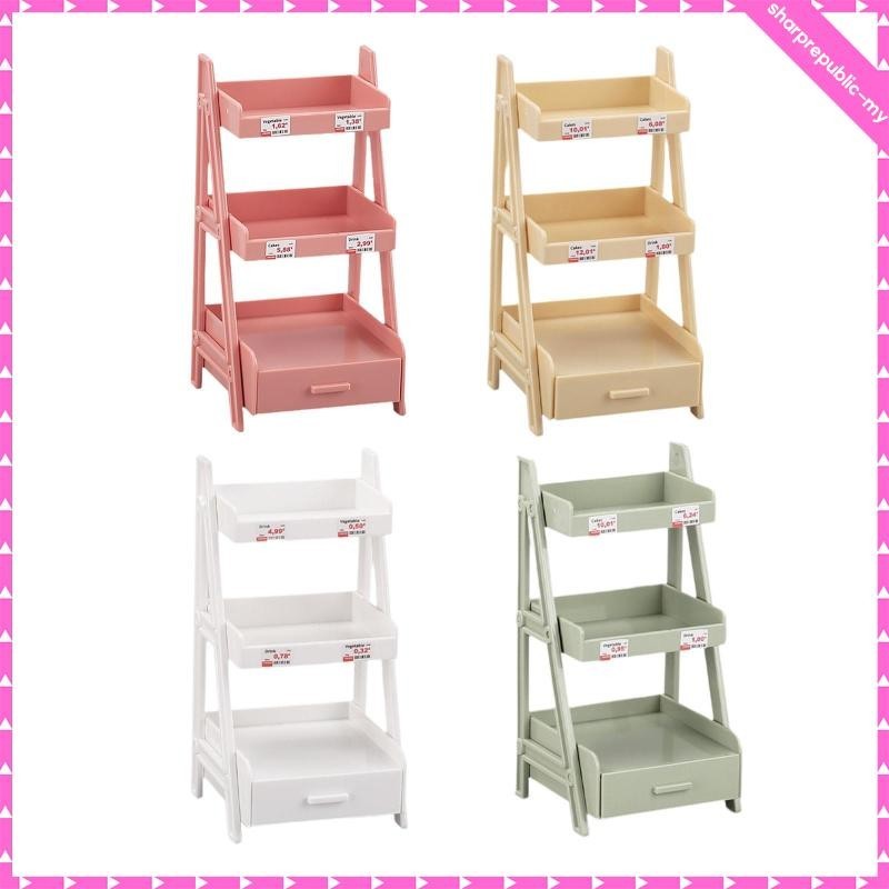 [SharprepublicMY] 1/12 Miniature Plant Stand with Drawer Accessories ...