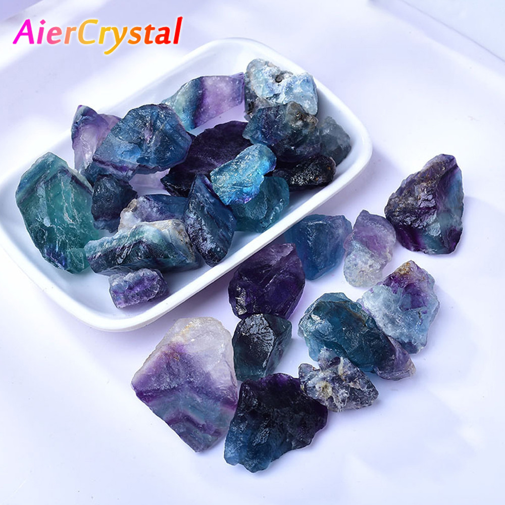 Natural Color Fluorite Crude Ore Quartz Raw Stone Mineral Crystal ...