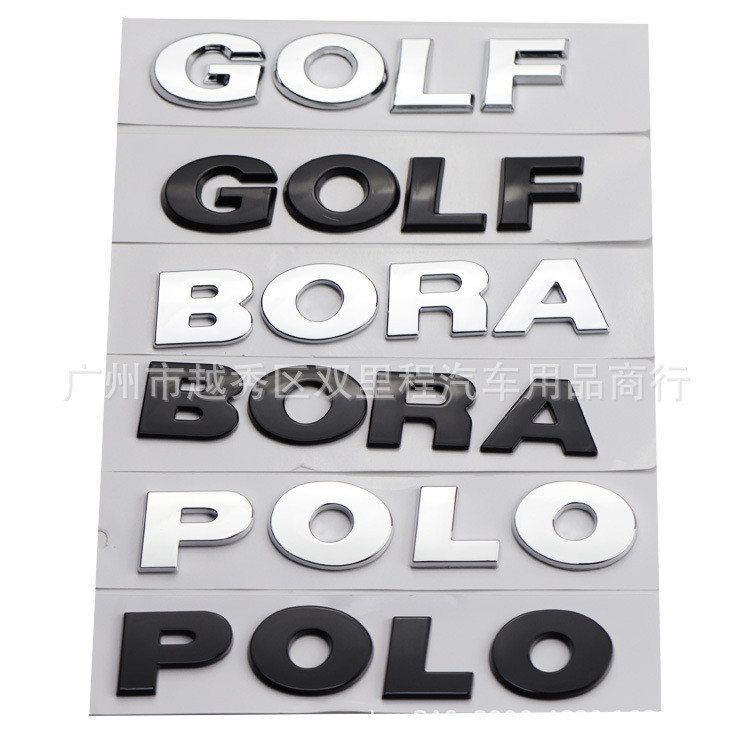 1 Piece Volkswagen BORA BORA POLO GOLF GOLF Trunk Logo Sticker VW ...
