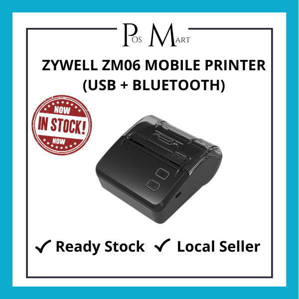 ZYWELL ZM06 MOBILE PRINTER (USB + BLUETOOTH) | Shopee Malaysia