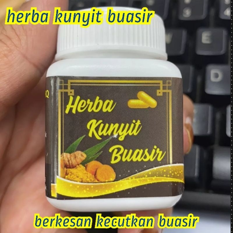 (SHIP 24 jam) PENAWAR BUASIR Herba kunyit buasir Hkb kecut buasir buasir kecut berak berdarah ...