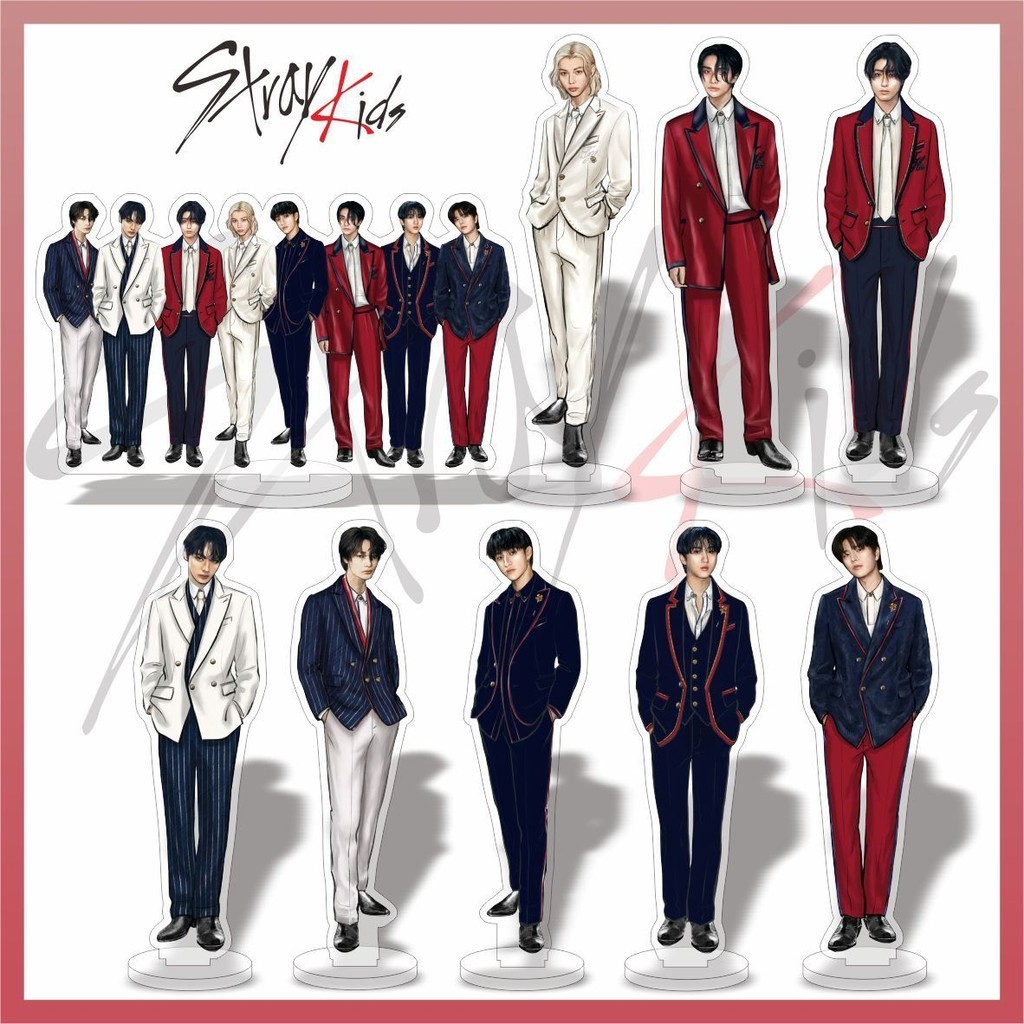 Kpop Stray Kids Acrylic Double Sided Stand Up Sign Ornament SKZ ...