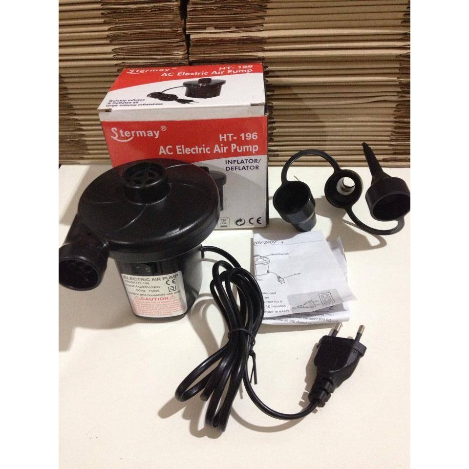 Malaysia Plug Original Stermay Electric Pump Air Pump Pam Angin 3 nozzles inflator deflator Pam ...