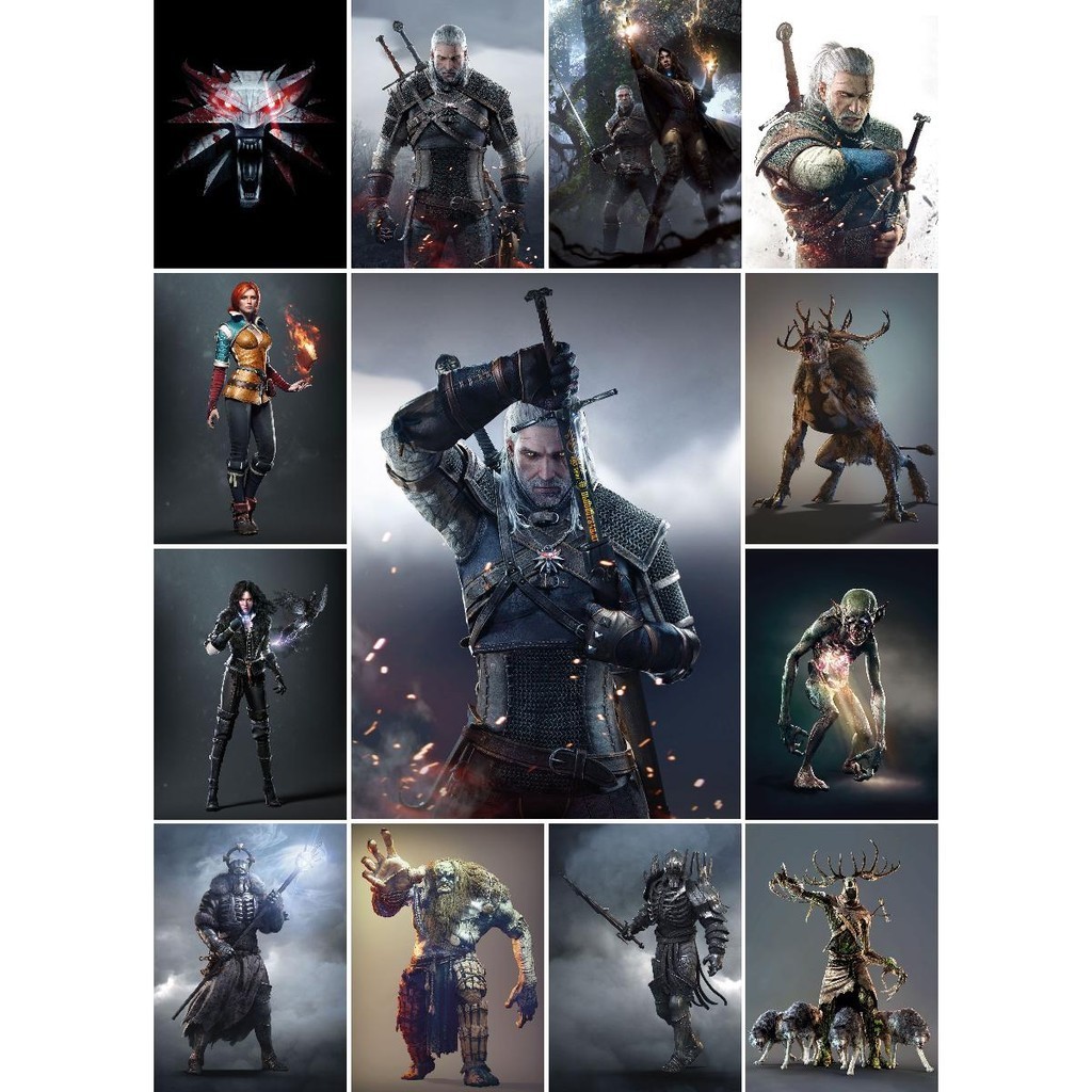 Poster Seni Dinding Fantasi 'Yennefer dan Geralt' Passion - Cetakan ...