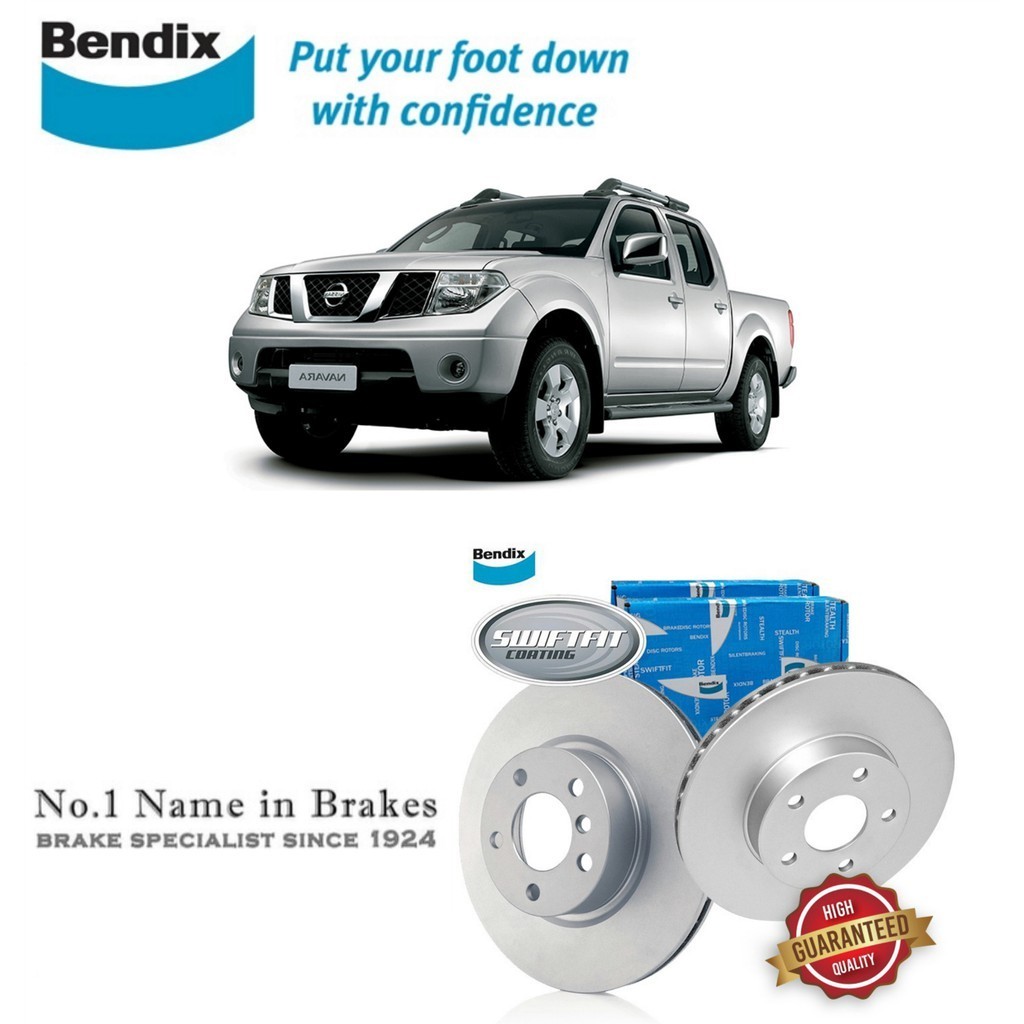 Original Bendix Swiftfit BR2332 Front Disc Rotor - Nissan Navara D40 (PC) | Shopee Malaysia
