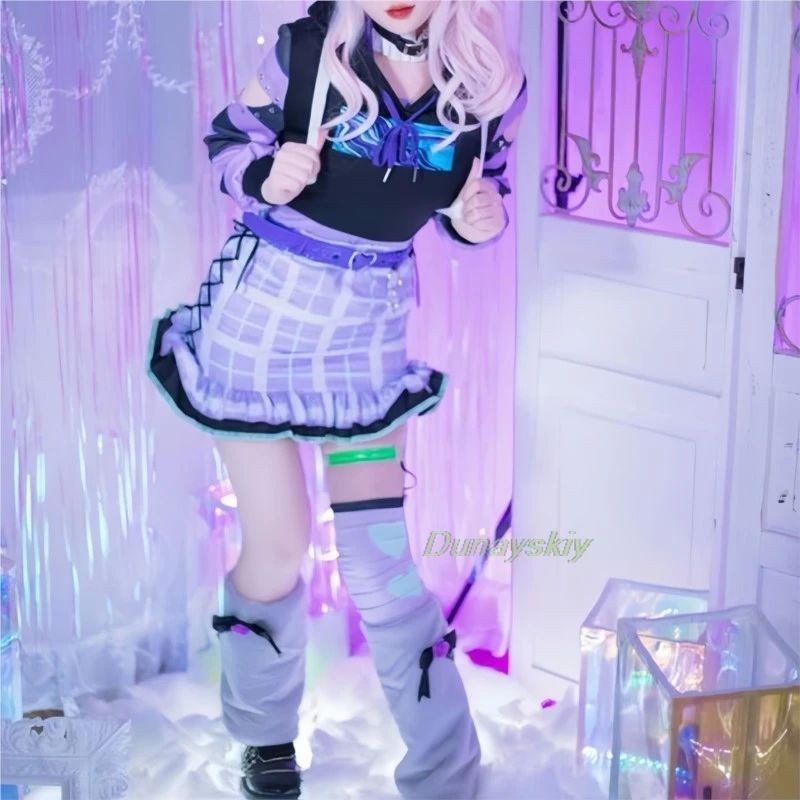 Project Sekai Colorful 25-ji Cosplay Costumes Wig Asahina Mafuyu Mizuki ...