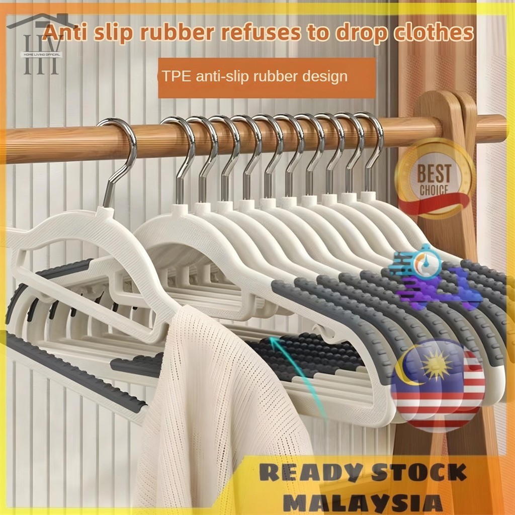 5 Pcs Set Premium Heavy Duty Clothes Hanger Outdoor Hanger Penyangkut ...