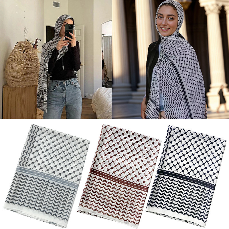 Palestine Scarf Islamic Chiffon Scarf Keffiyeh Hijab Palestinian Hijab ...
