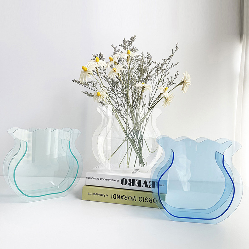 [Ender Online] (Without Plants) Acrylic Transparent Fishtail Vase ...