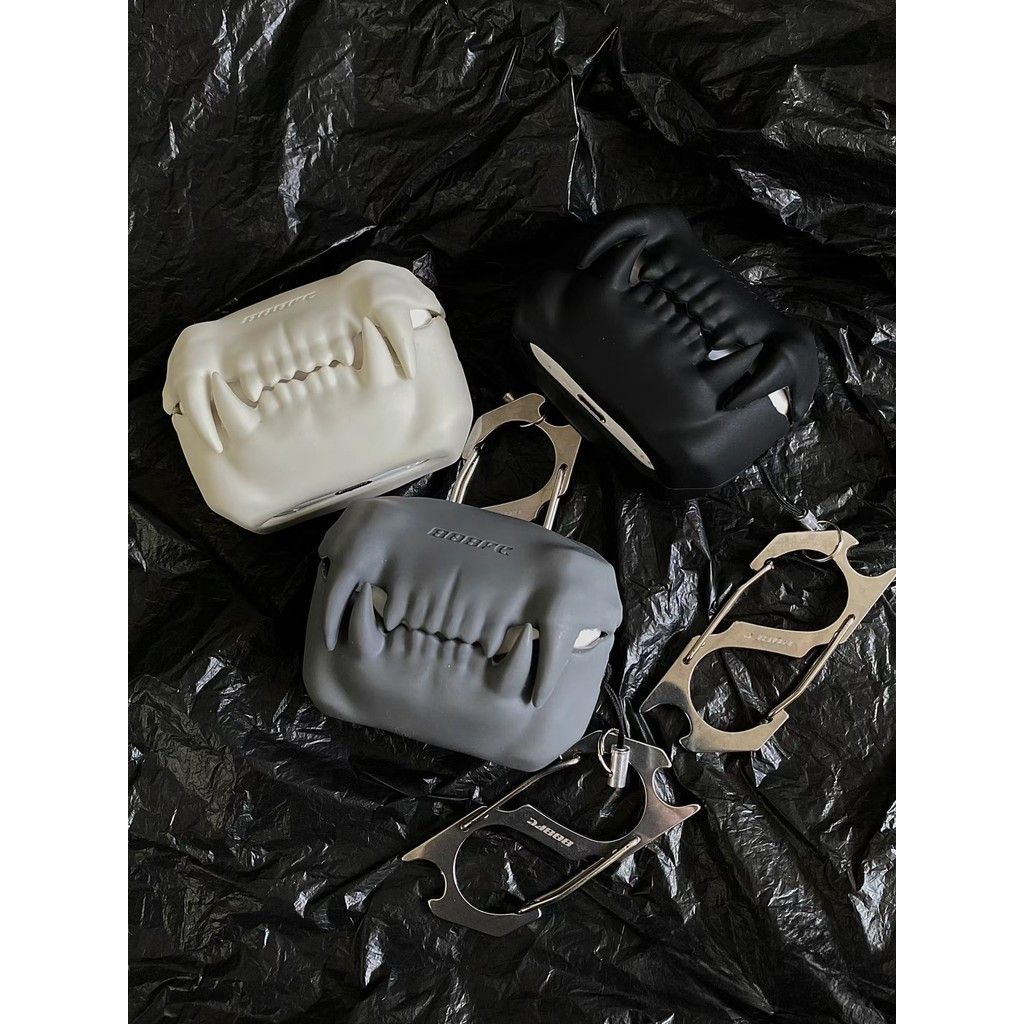 5 Colors🌈Fangs Earphone Case AirPods pro Protective Case Vampire Teeth ...