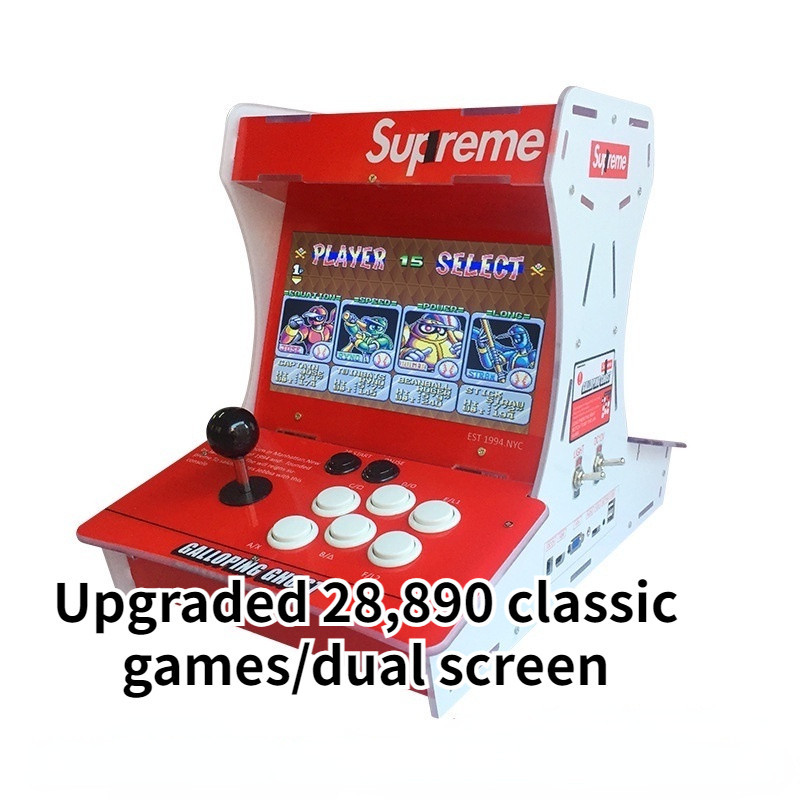 Moonlight Box Dual-screen Classic Arcade Small Desktop Joystick Game ...