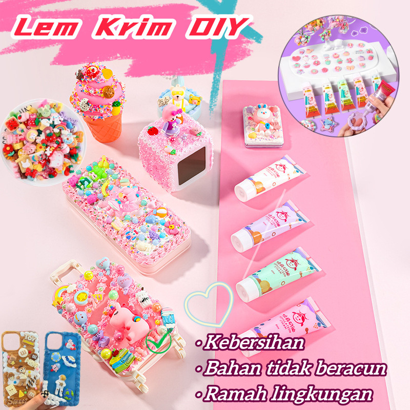 50ml DIY Deco Cream Glue Cream DIY Fake Whipped Cream Clay Cream Glue ...