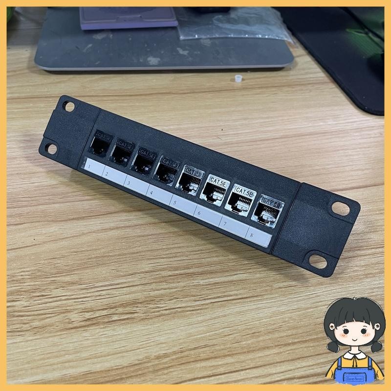 Bang 8 Port CAT5e RJ45 Through Coupler Patch Panel for w Back Bar ...