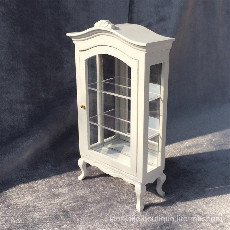 Doll Display Cabinet Mini Wardrobe diy Handmade Cabin ob11 Wardrobe Arc ...