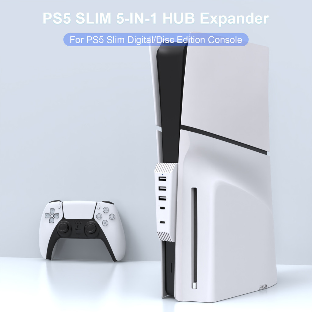 5 Ports USB Hub USB Port Extender 3*USB + 1*Type-C + 1*Type-C 3.1 Port ...