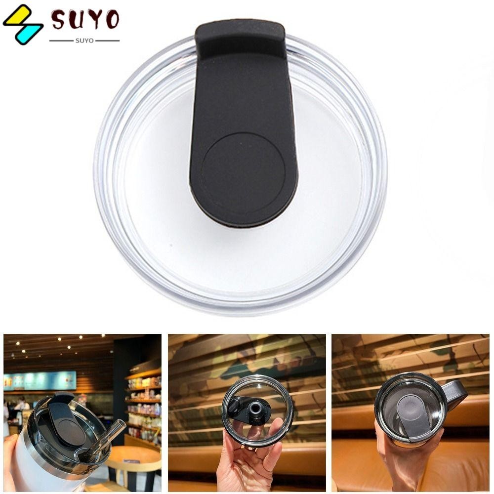 SUYO Bottle Cover, Splash Spill Proof Plastic Cup Cap, Black 20oz/30oz ...