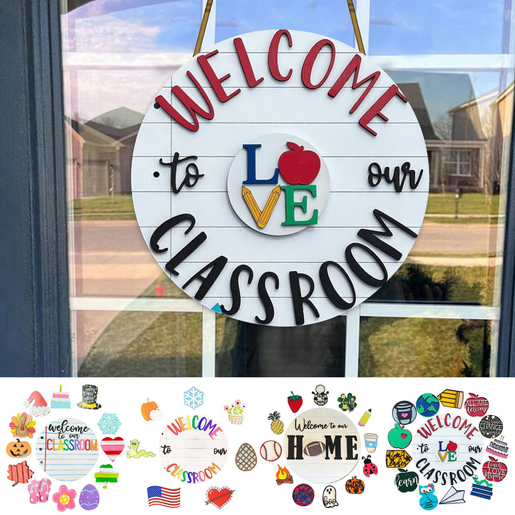 Classroom Door Sign Classroom Welcome Sign Seasonal Classroom Welcome ...
