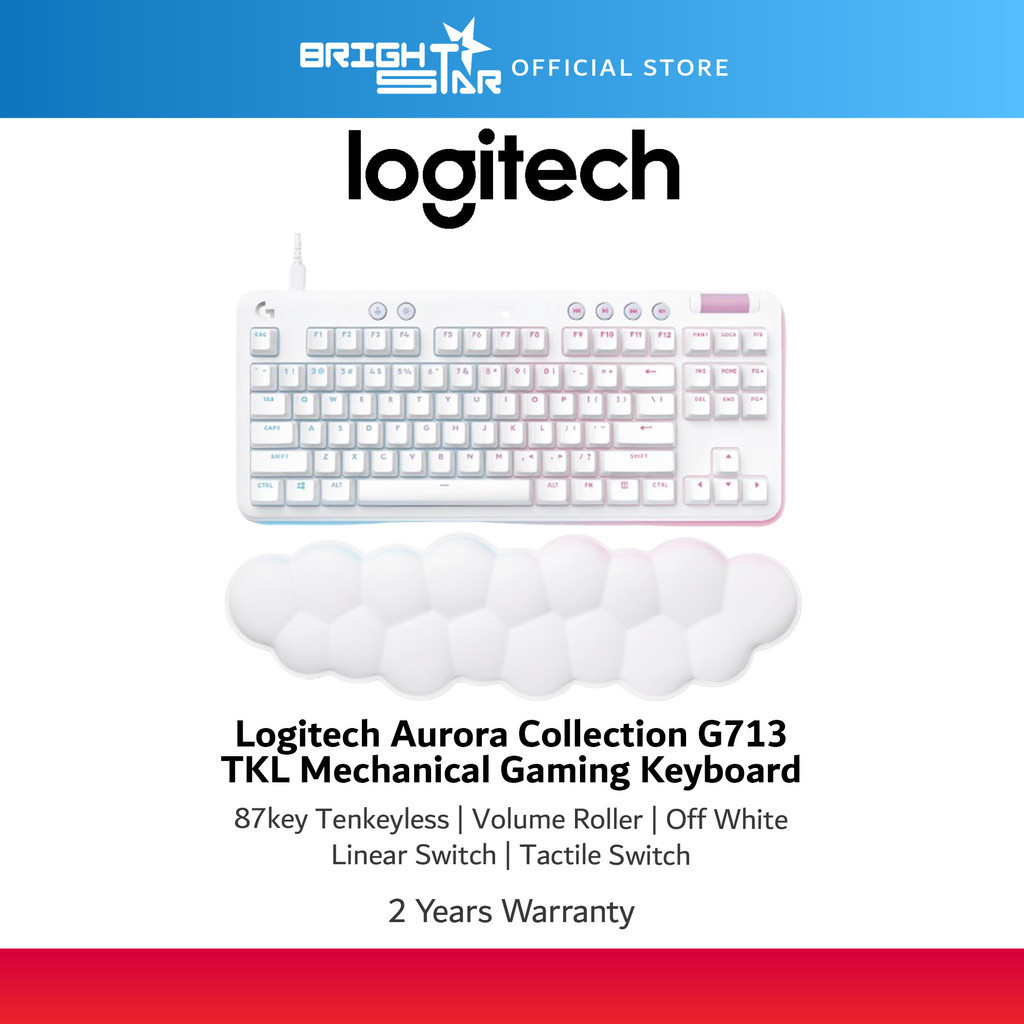 LOGITECH Aurora Collection G713 TKL Mechanical Gaming Keyboard - Linear ...