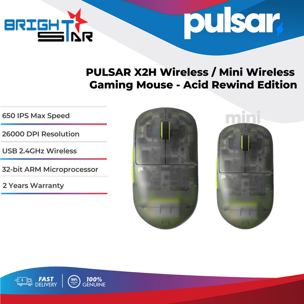 Pulsar X2H ACID REWIND EDITION Wireless / Mini Wireless Gaming Mouse ...
