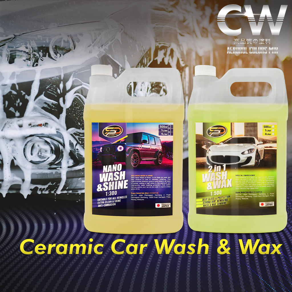 [ Nano Car Wash Shampoo ] SPD Car Wash Shampoo Snow Foam Wash & Shine ...