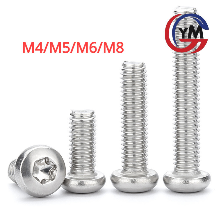 [YMH] Round Head Torx Anti-theft Screw 304 Stainless Steel Screw Without Column Bolt M4/M5/M6/M8 ...